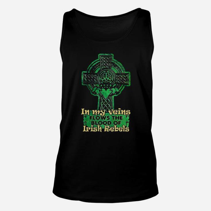 Cross In My Veins Flows The Blood Of Irish Rebels Unisex Tank Top ...