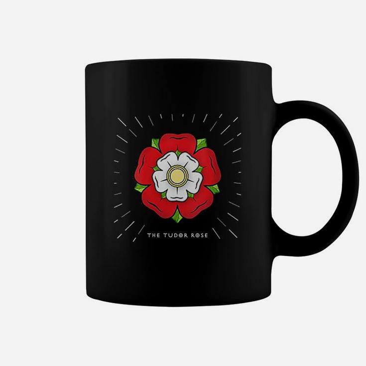 Red Tudor Rose British Union Historic Heraldry Coats Of Arms Coffee Mug ...