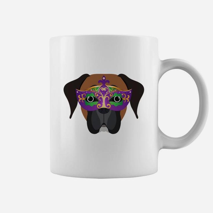 Happy Mardi Gras Boxer Mardi Gras Dog Breed Coffee Mug - Seseable