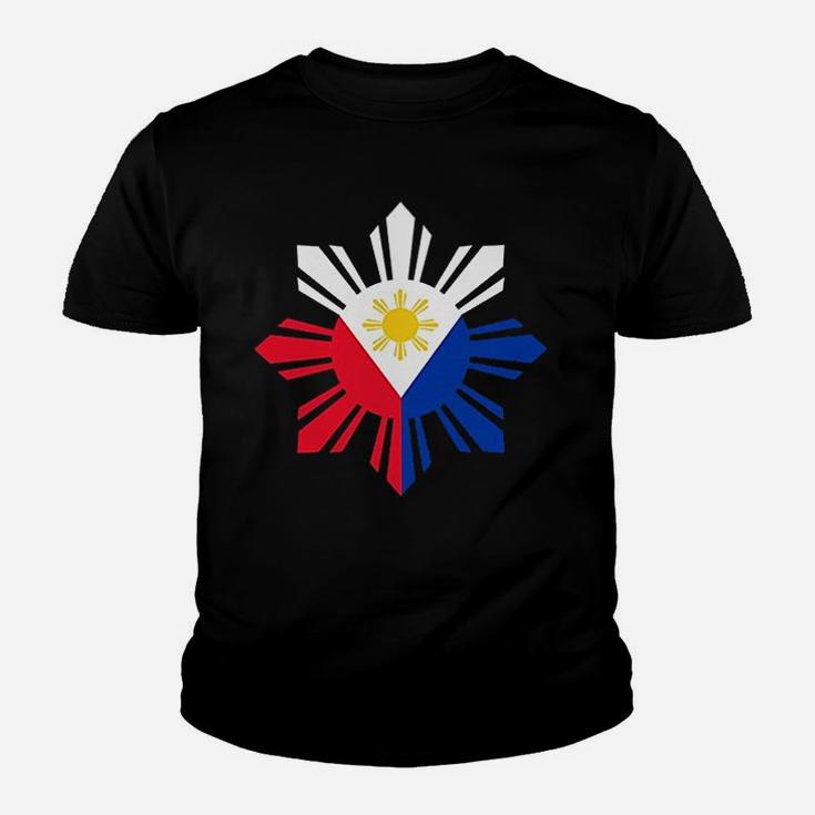 Philippine Flag Pinoy Flag Filipino Pinoy Sun Youth T-shirt - Thegiftio