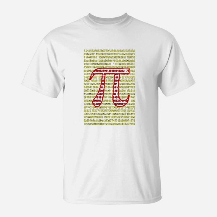 Pi Symbol Number Sequence Math 31415 Gift Pie Day T-Shirt - Thegiftio